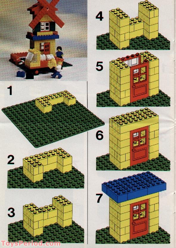 LEGO 555-2 Universal Building Set Instructions and Parts List