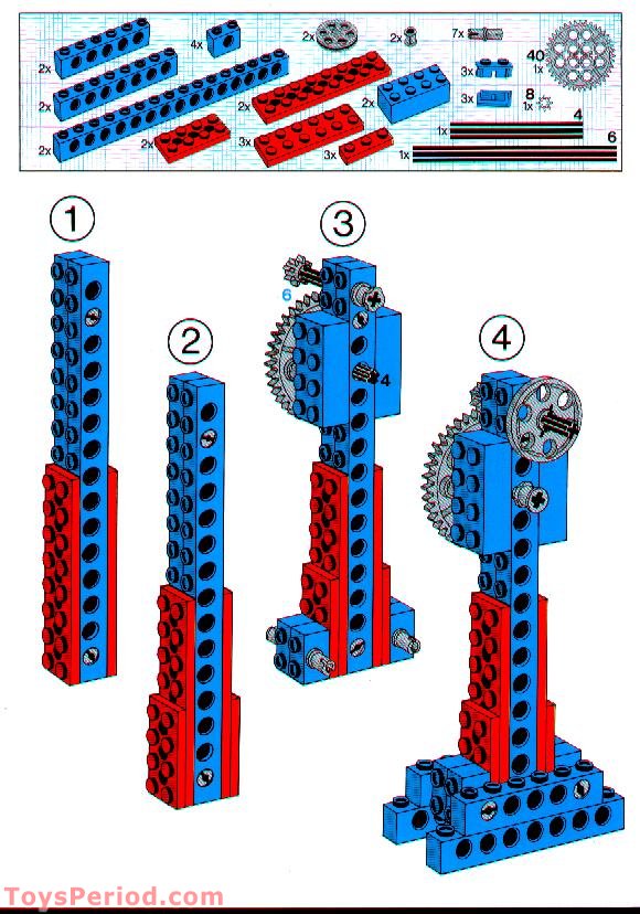 LEGO 1031 Building Instructions for Set 1030 Instructions and Parts List