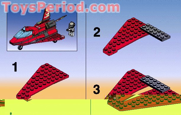 LEGO 2774 Airshow - Red Tiger Instructions and Parts List