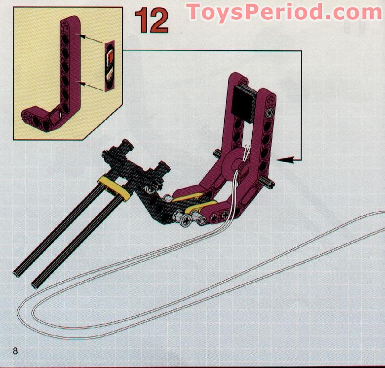 LEGO 2854 Bungee Chopper Instructions and Parts List
