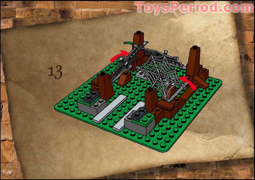 LEGO 4727 Aragog in the Dark Forest Instructions and Parts List