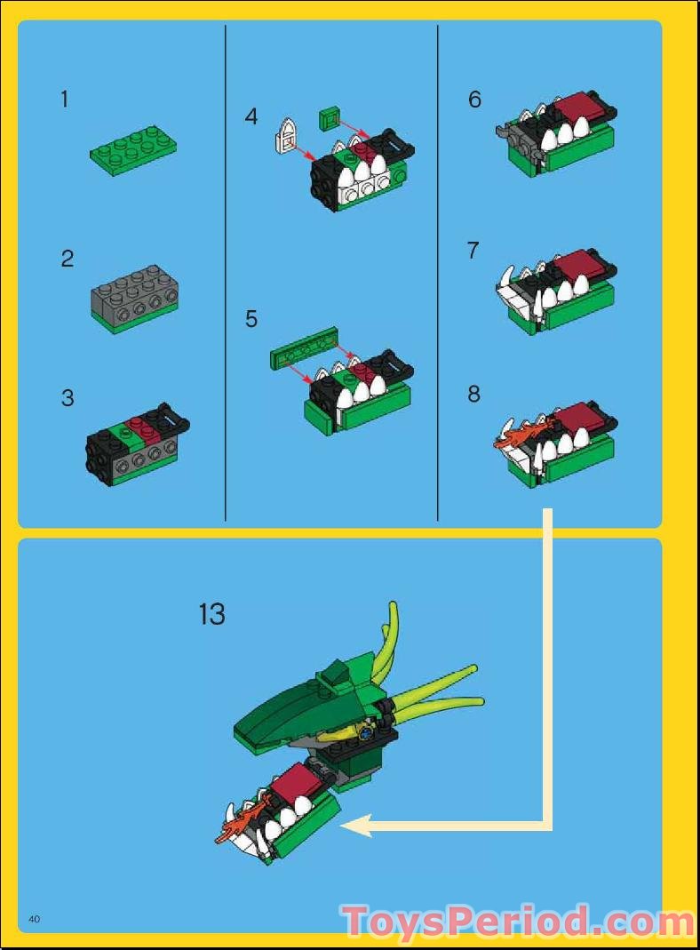 LEGO 4894 Mythical Creatures Instructions and Parts List