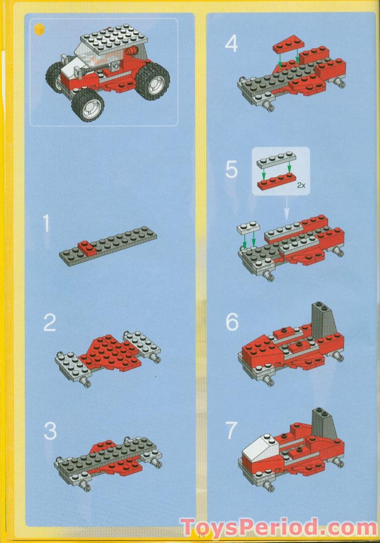 LEGO 4100 Maximum Wheels Instructions and Parts List