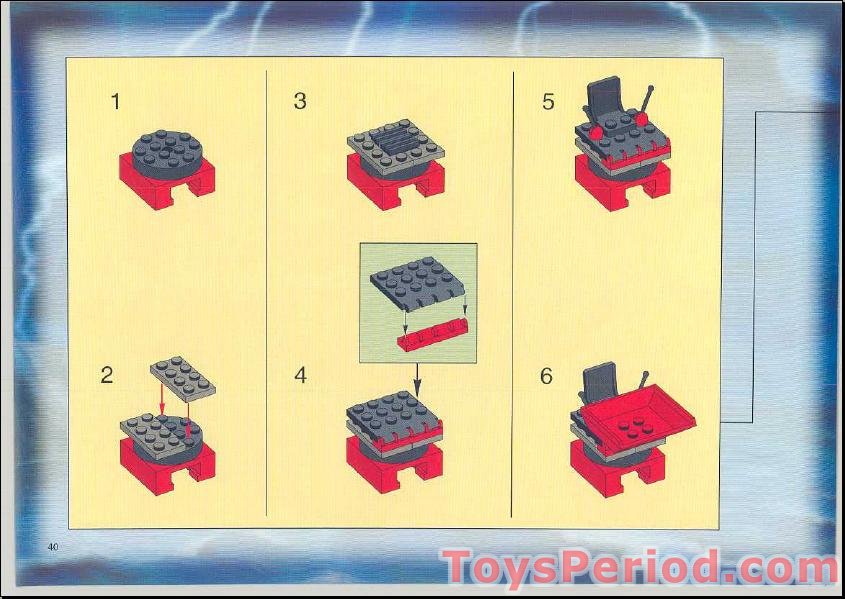 LEGO 6776 Ogel Control Center Instructions and Parts List
