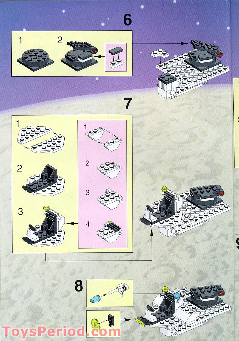 LEGO 6958 Android Base Instructions and Parts List