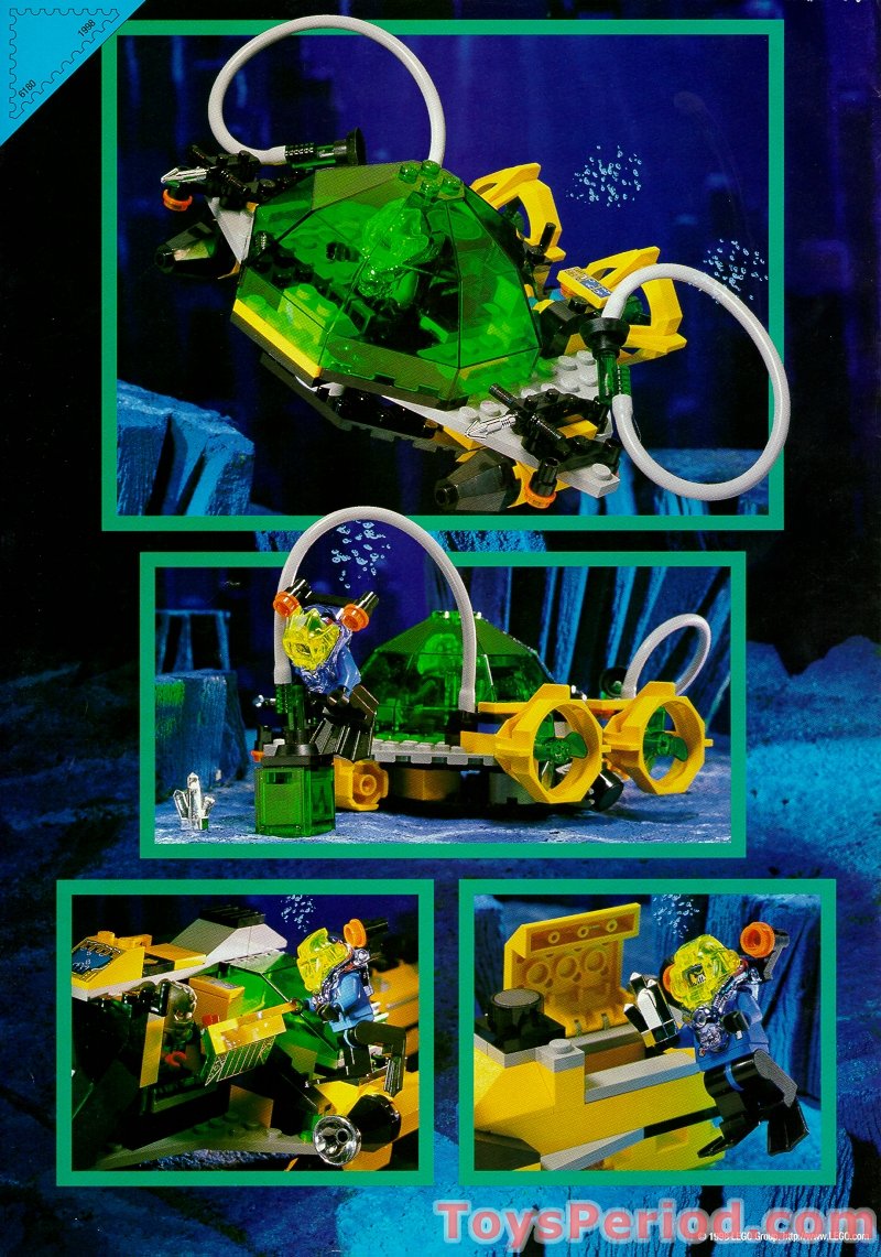 LEGO 6180 Hydro Search Sub Instructions and Parts List