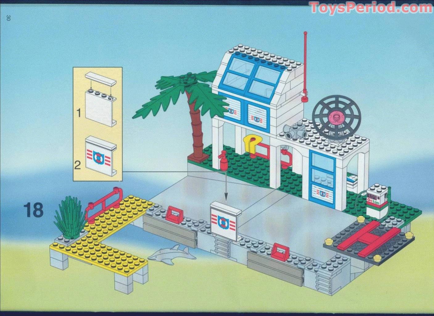 LEGO 6338 Hurricane Harbor Instructions and Parts List