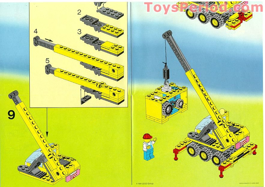 LEGO 6352 Cargomaster Crane Instructions and Parts List