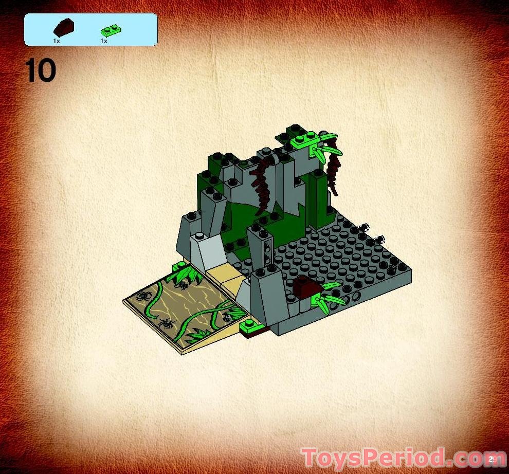 LEGO 7623 Temple Escape Instructions and Parts List