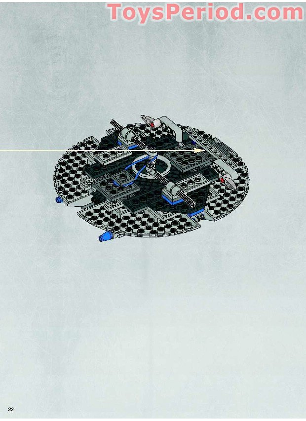 LEGO 7678 Droid Gunship Instructions and Parts List