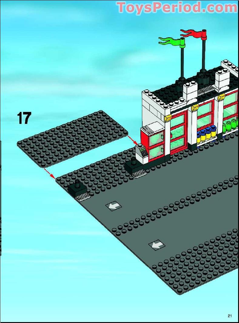 LEGO 7993 Service Station Instructions and Parts List