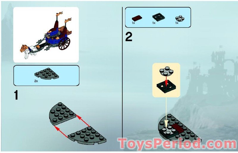 LEGO 7078 King's Battle Chariot Instructions and Parts List