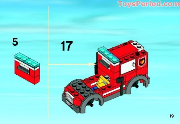 LEGO 7208 Fire Station Instructions and Parts List
