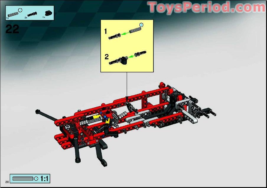 LEGO 8674 Ferrari F1 Racer 1:8 Instructions and Parts List