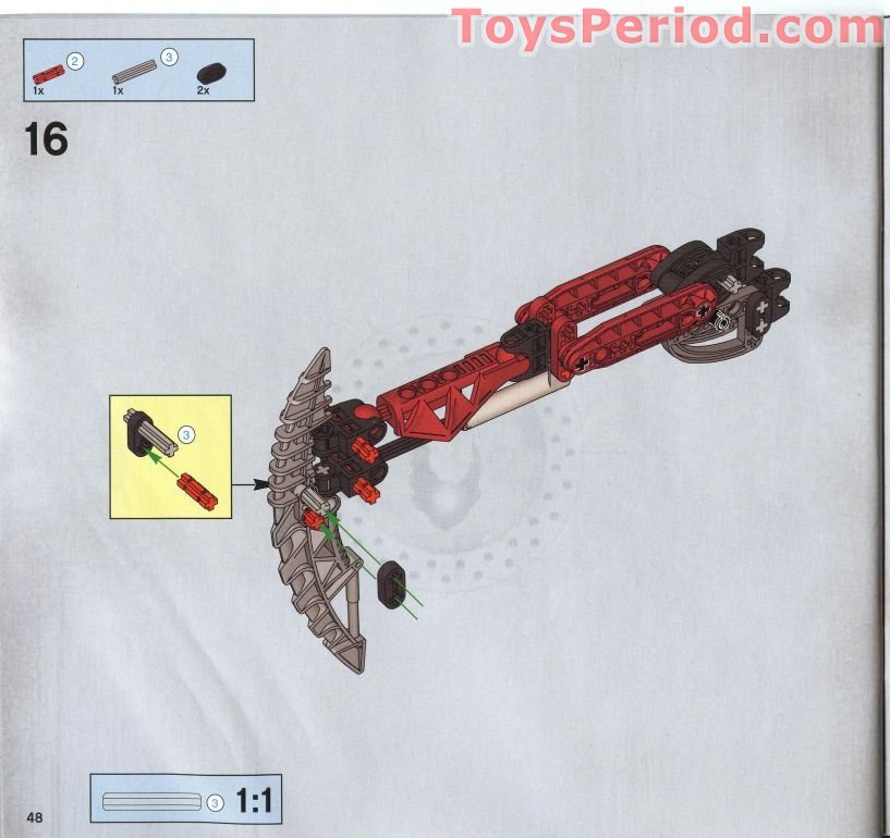 LEGO 8764 Vezon and Fenrakk Instructions and Parts List