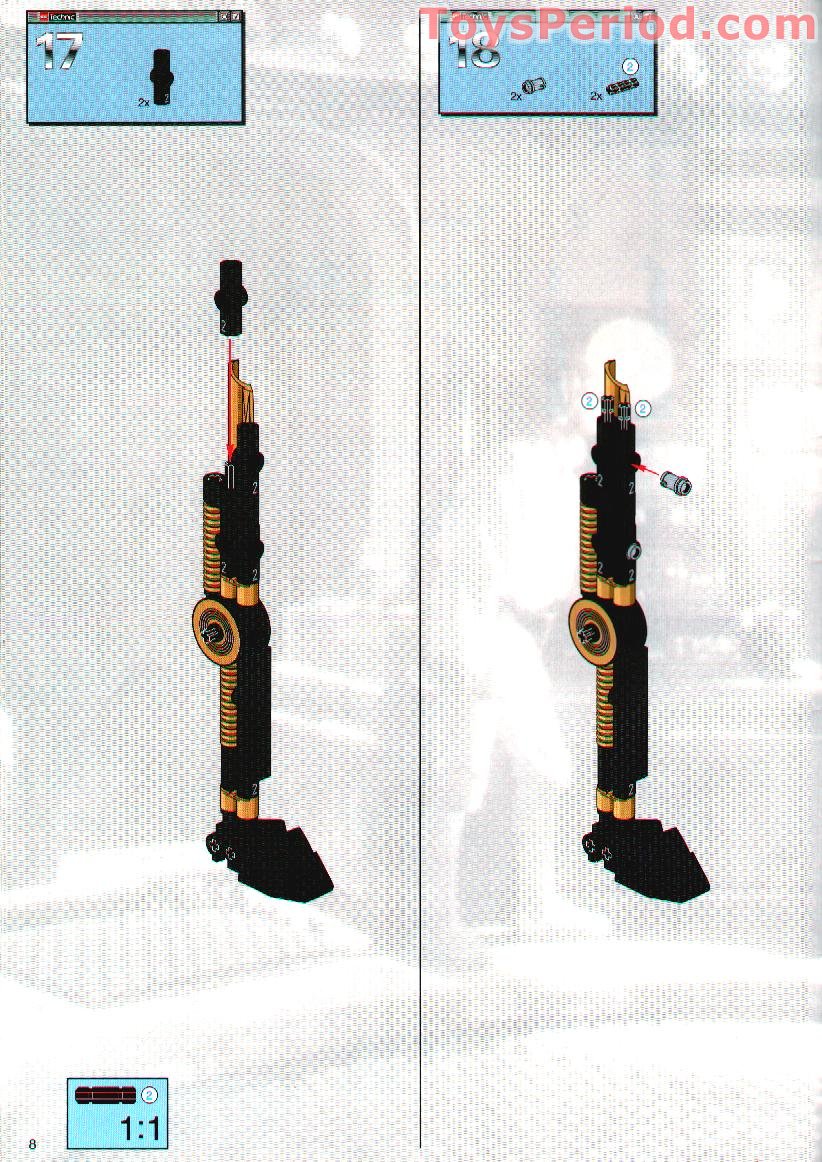 LEGO 8007 C-3PO Instructions and Parts List