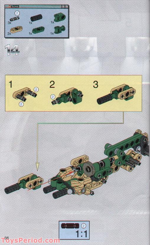 LEGO 8000 Pit Droid Instructions and Parts List