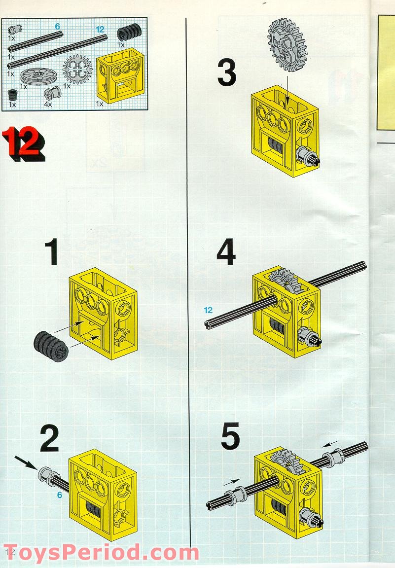 LEGO 8235 Front End Loader Instructions and Parts List