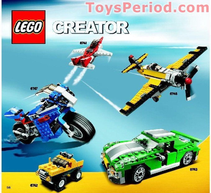 LEGO 8262 Quad Bike Instructions and Parts List