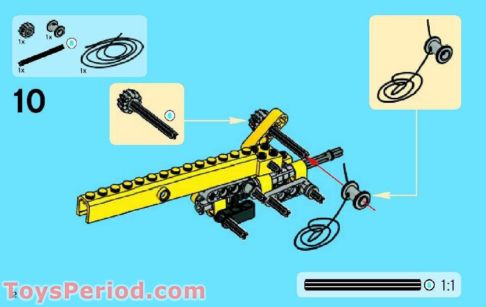 LEGO 8270 Rough Terrain Crane Instructions and Parts List