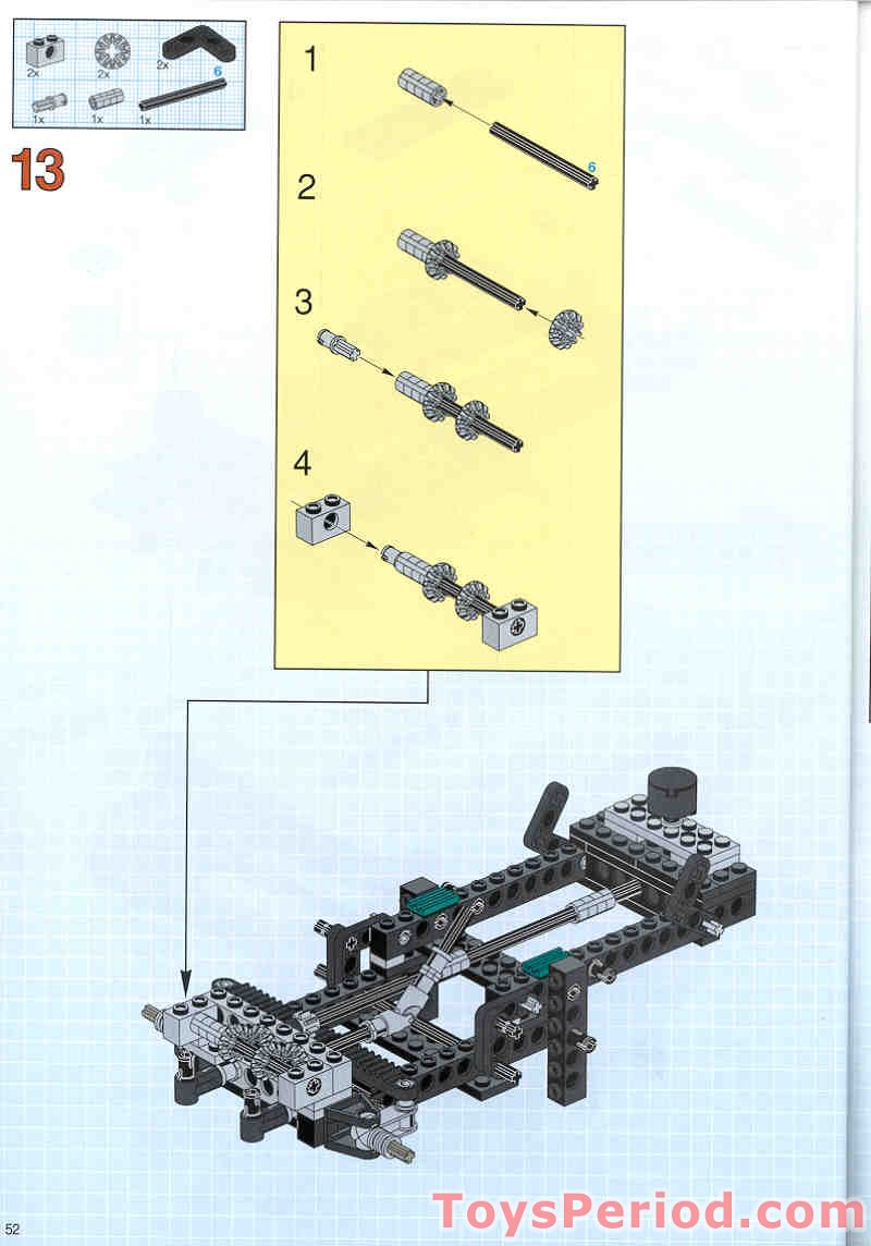LEGO 8428 Turbo Command Instructions and Parts List