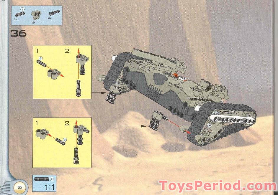 LEGO 8539 Manas Instructions and Parts List