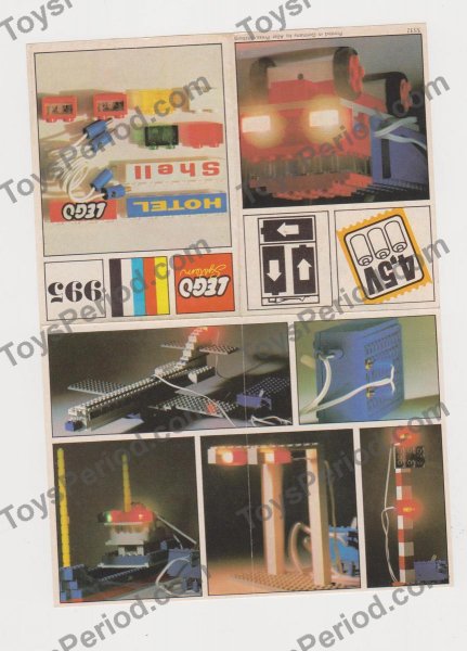 LEGO 995 Lighting Bricks with Color Filters Instructions and Parts List