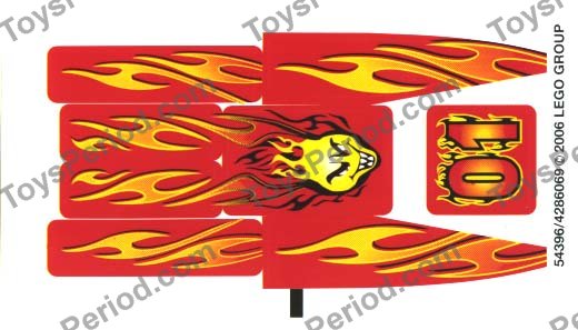 LEGO Sets with Part 8667stk01 Sticker Sheet for Set 8667 - (54396/4286069)