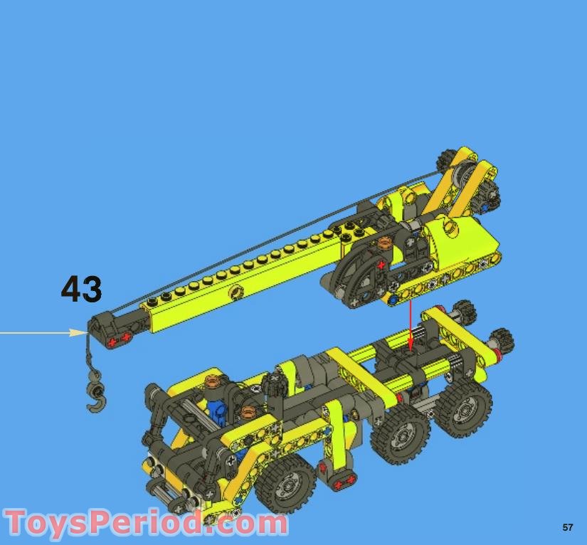 LEGO 8067 Mini Mobile Crane Instructions and Parts List