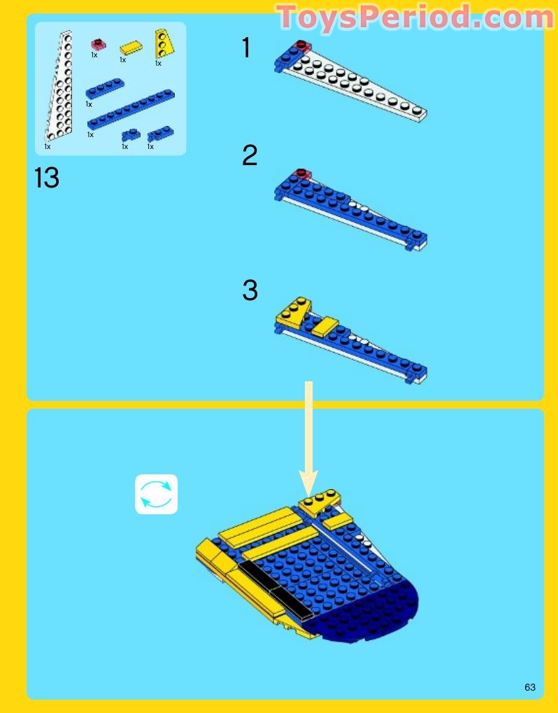 LEGO 31011 Aviation Adventures Instructions and Parts List