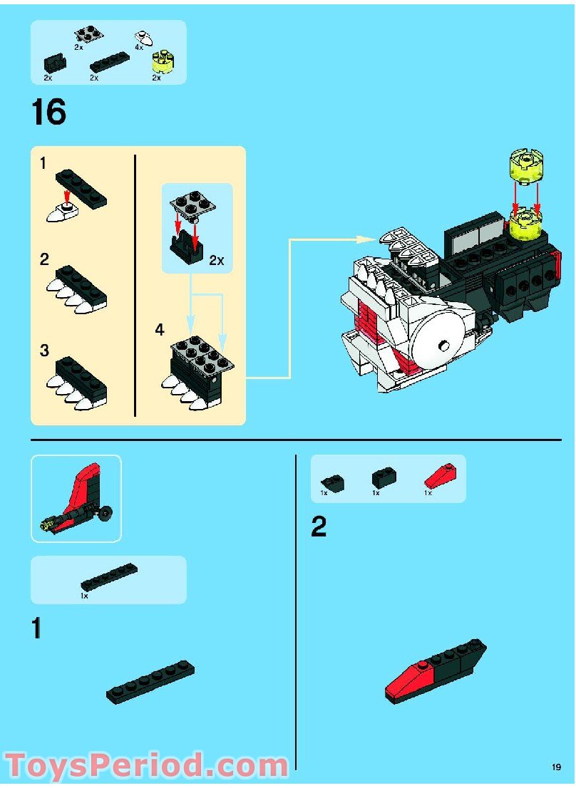 LEGO 10192 Space Skulls Instructions and Parts List