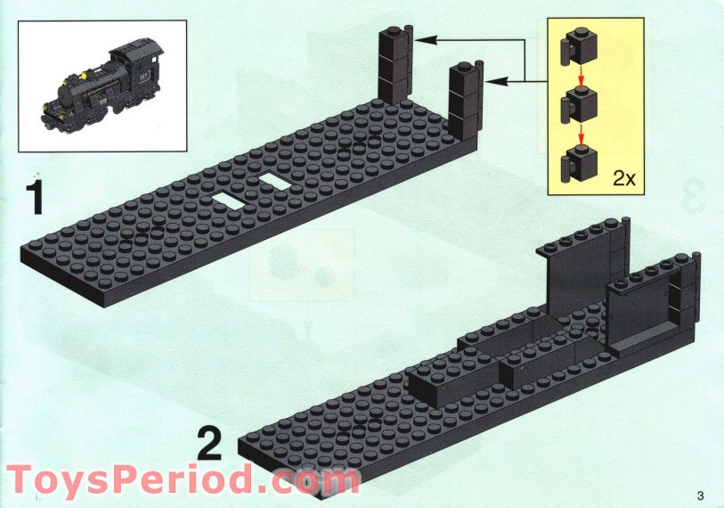 LEGO 10205 My Own Train Locomotive Instructions and Parts List