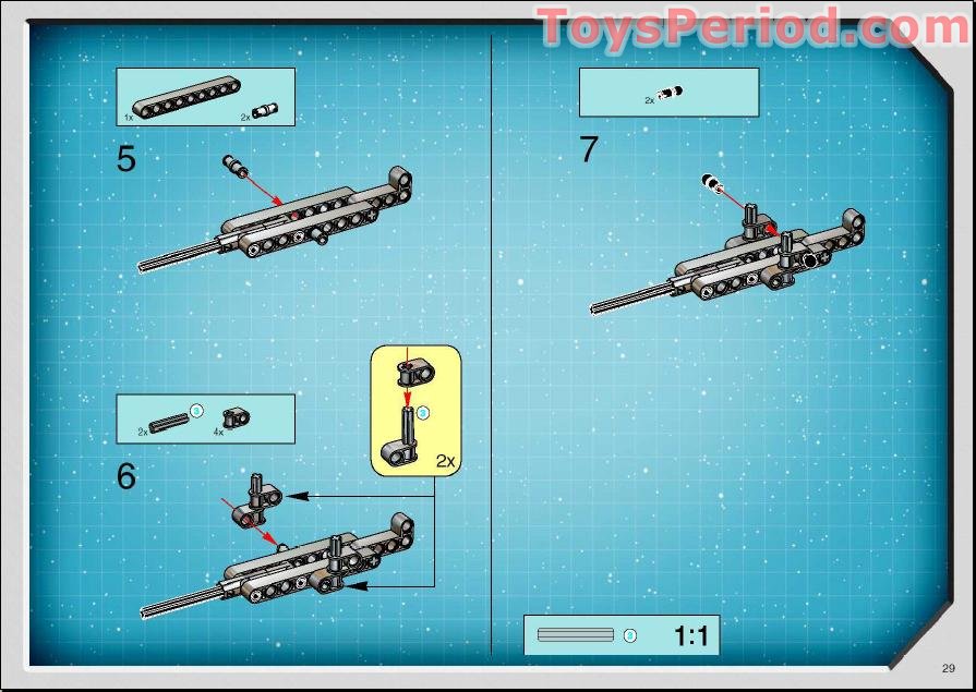 LEGO 4481 Technic Hailfire Droid Instructions and Parts List
