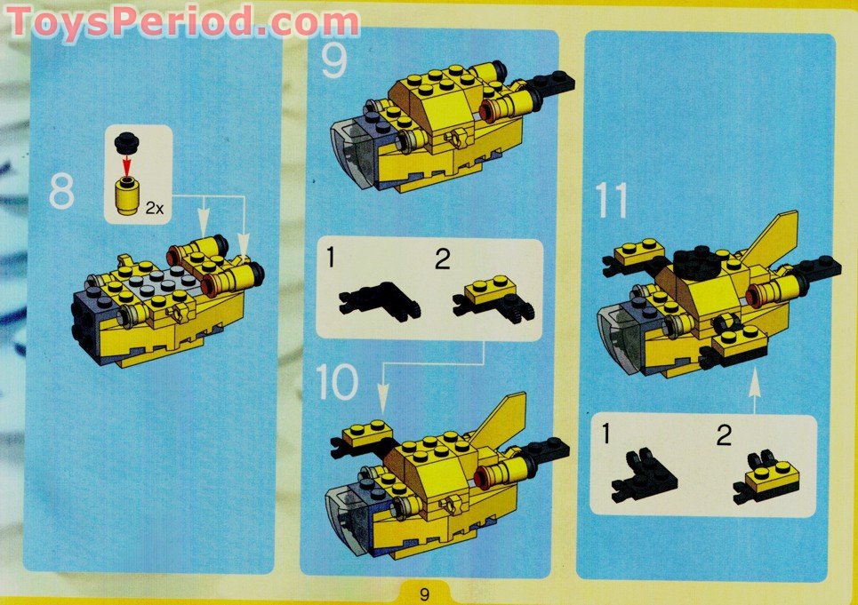 LEGO 4505 Sea Machines Instructions and Parts List