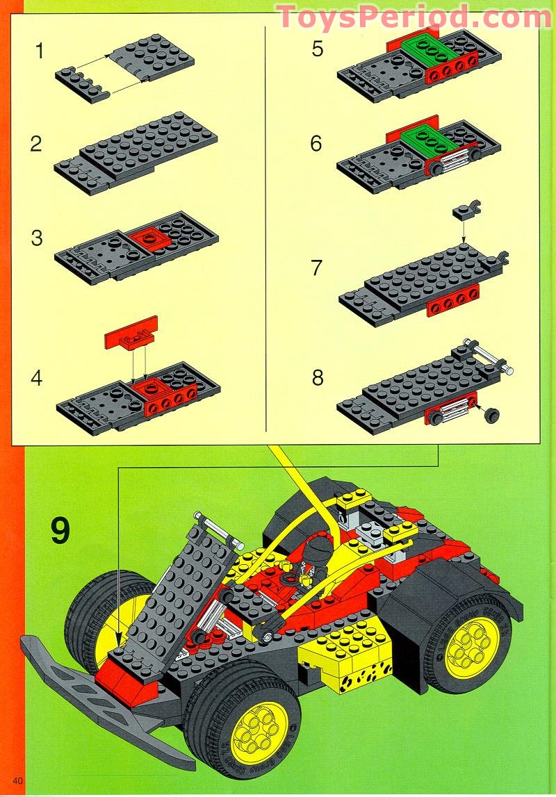 LEGO 5600 Radio Control Racer Instructions and Parts List