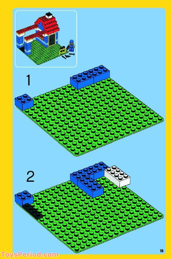 LEGO 6166 Large Brick Box Instructions and Parts List