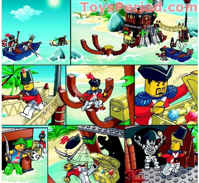 LEGO 6253 Shipwreck Hideout Instructions and Parts List