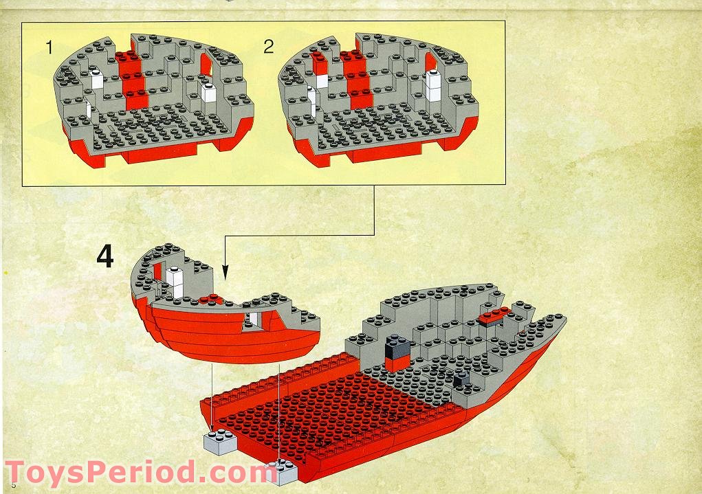 LEGO 6289 Red Beard Runner Instructions and Parts List