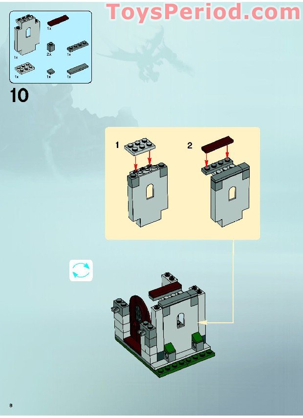 LEGO 7037 Tower Raid Instructions and Parts List
