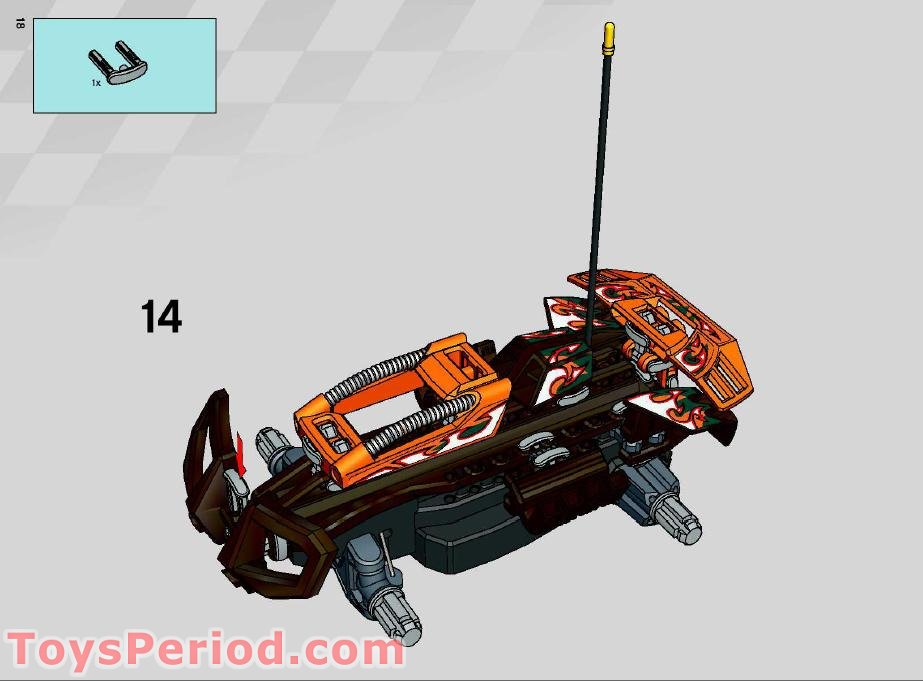 LEGO 8676 Sunset Cruiser Instructions and Parts List