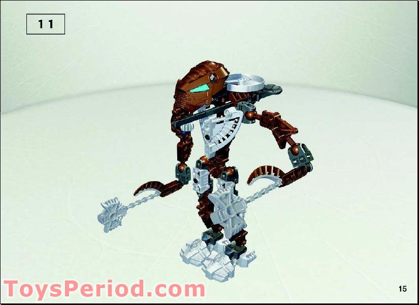 LEGO 8739 Toa Hordika Onewa Instructions and Parts List