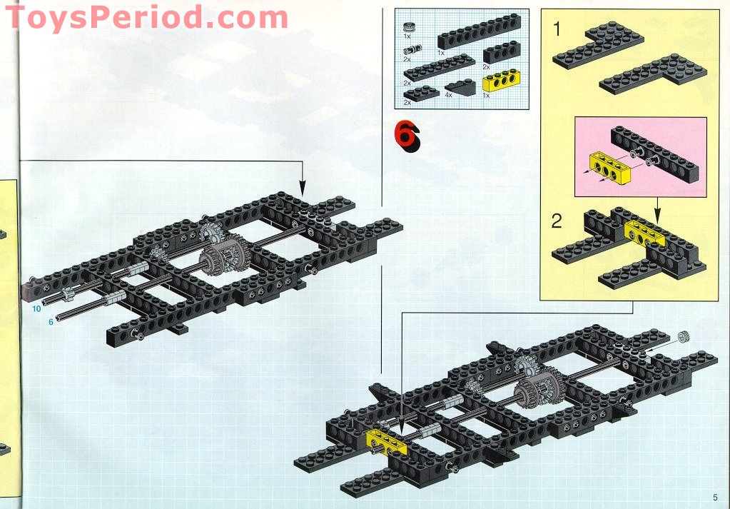 LEGO 8880 Super Car Instructions and Parts List