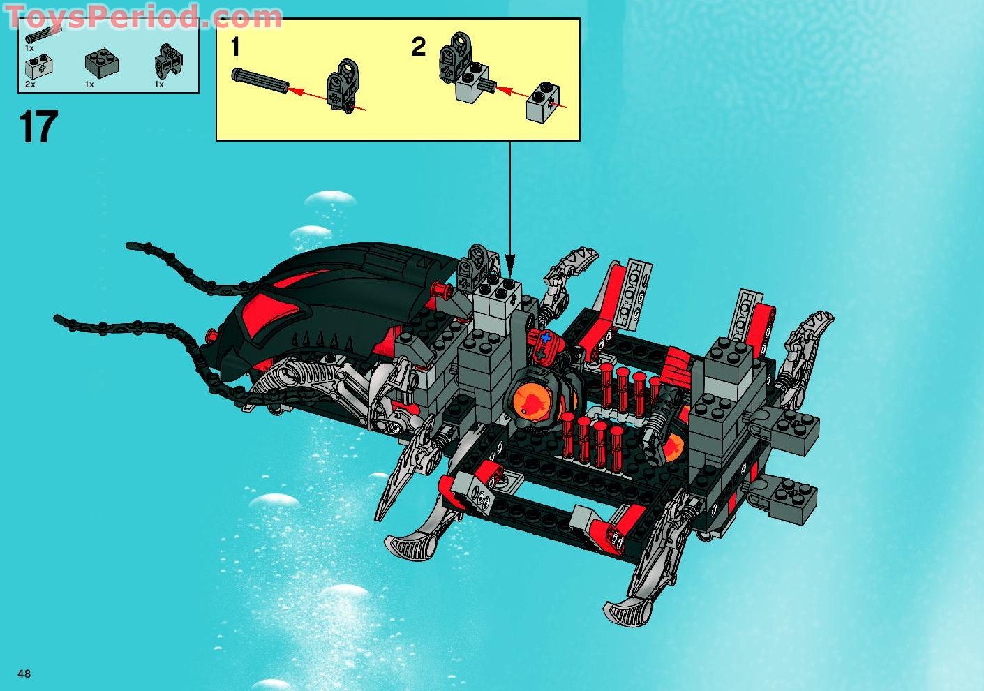 LEGO 8927 Toa Terrain Crawler Instructions and Parts List