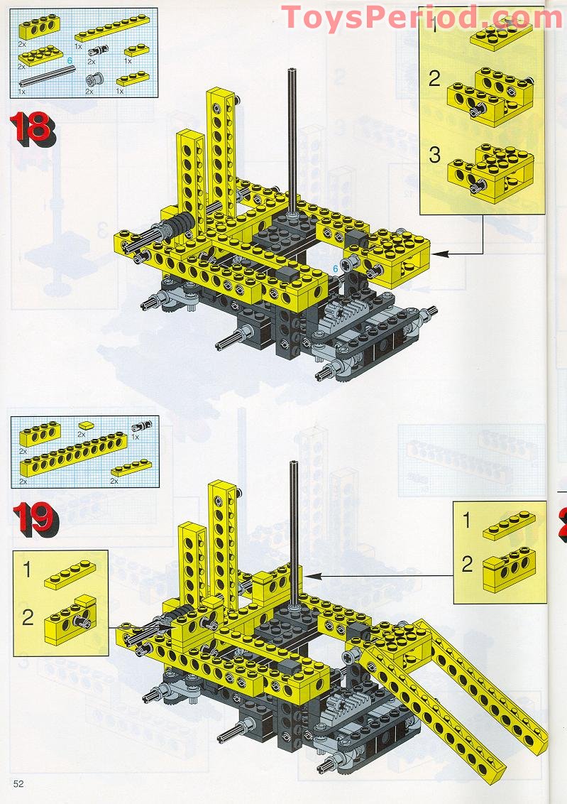 LEGO 8062 Universal Set with Storage Case Instructions and Parts List