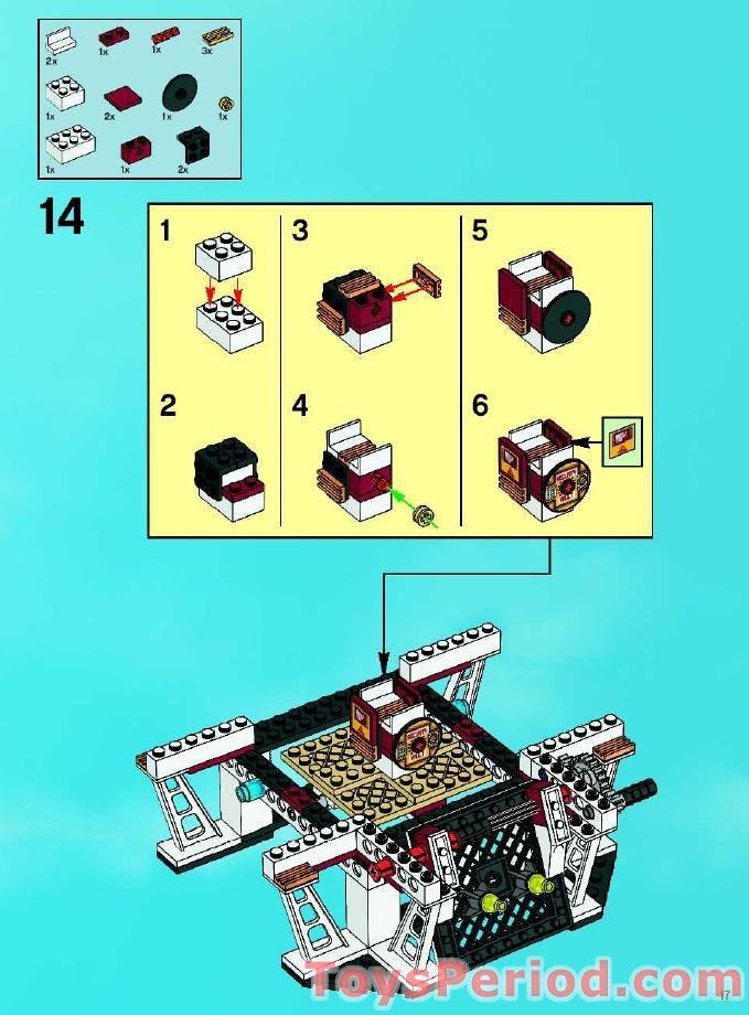 LEGO 8107 Fight for the Golden Tower Instructions and Parts List