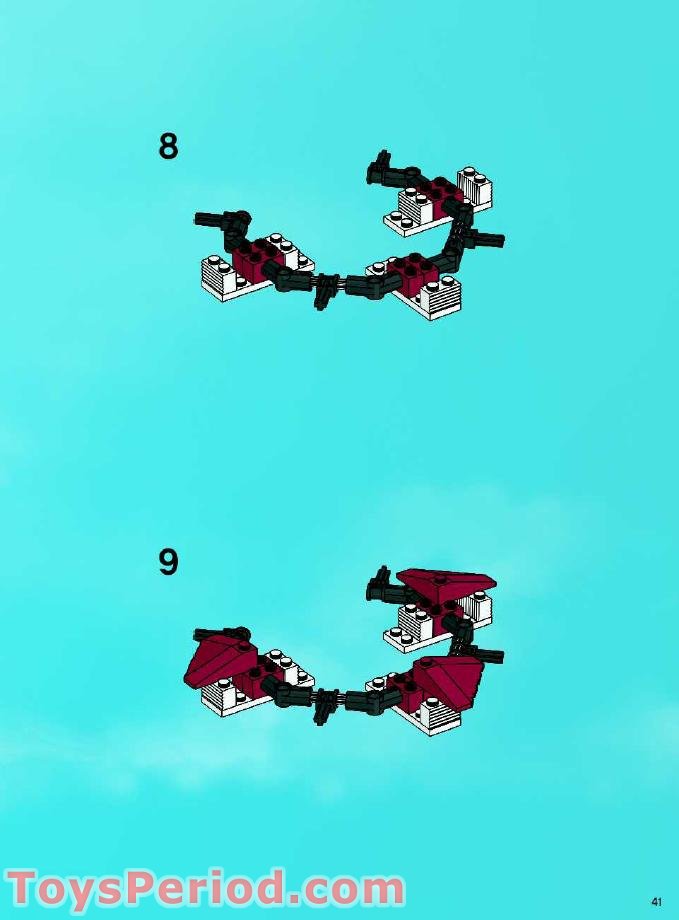 LEGO 8107 Fight for the Golden Tower Instructions and Parts List