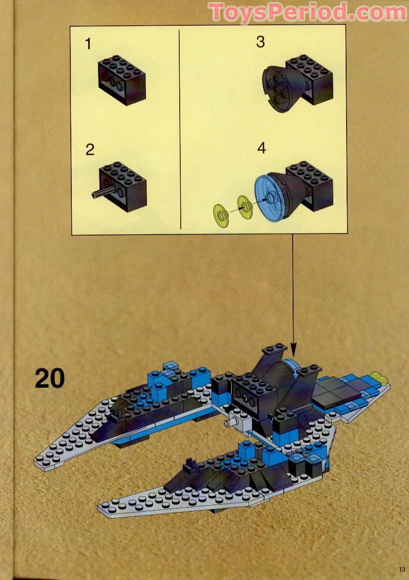 LEGO 1789 Star Hawk II Instructions and Parts List