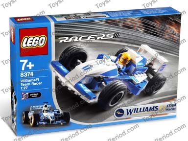 LEGO 8374 Williams F1 Team Racer 1:27 Instructions and Parts List