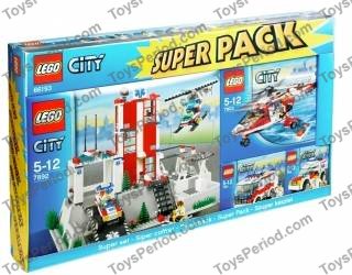 LEGO 66193 City Super Pack Set Parts List