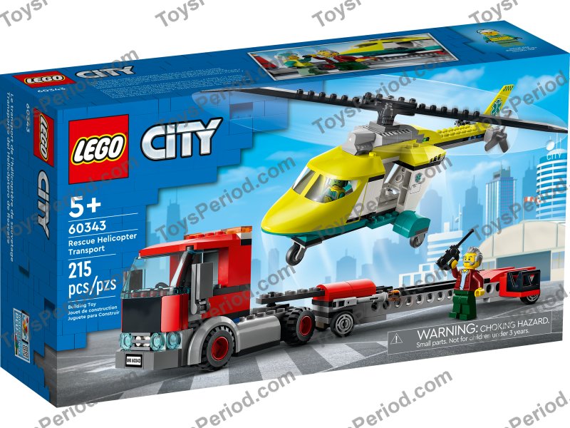 LEGO 60343 Rescue Helicopter Transport Set Parts List